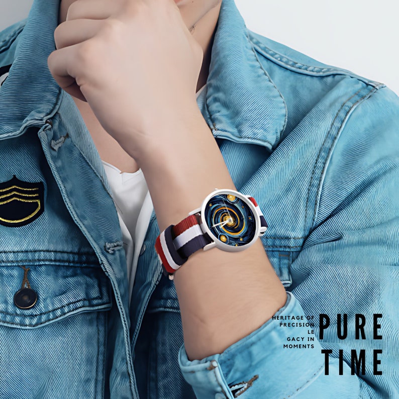 Customizable Starry Night Watch Wear the Universe, Artistic Design ...