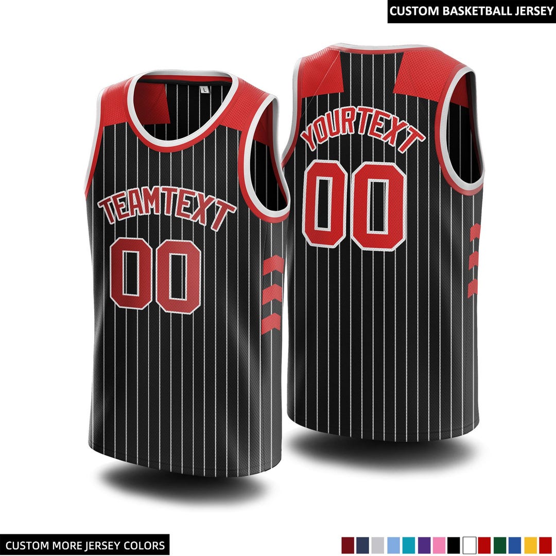 Personalized Striped Basketball Jersey Team Uniform Game Day Outfit ...