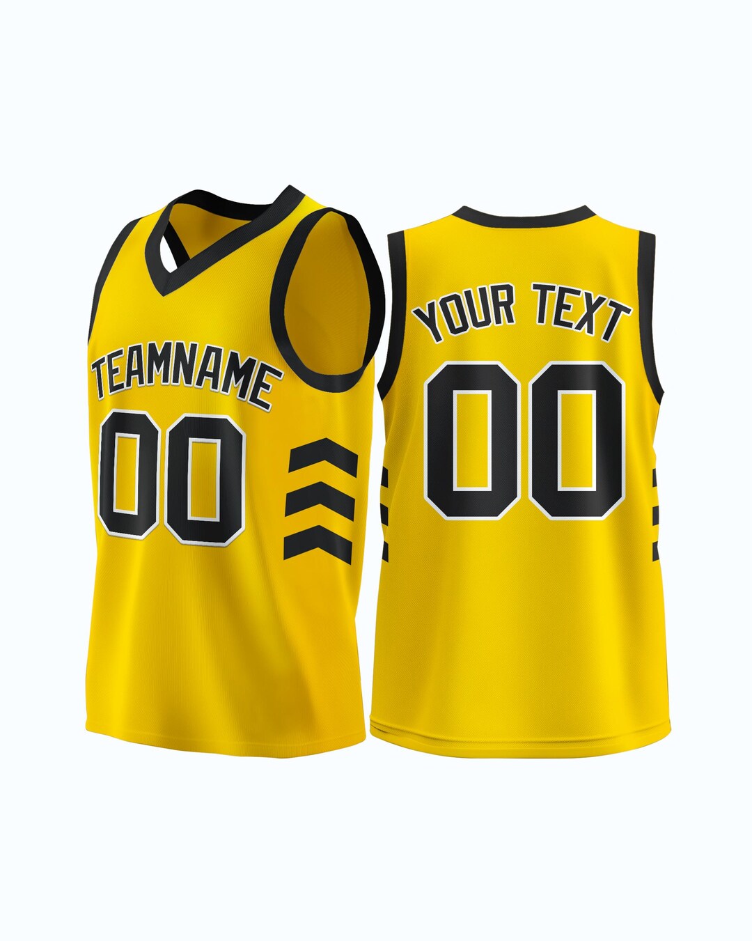Custom V-neck 3d-printed Basketball Jersey - Personalized Team Uniform ...