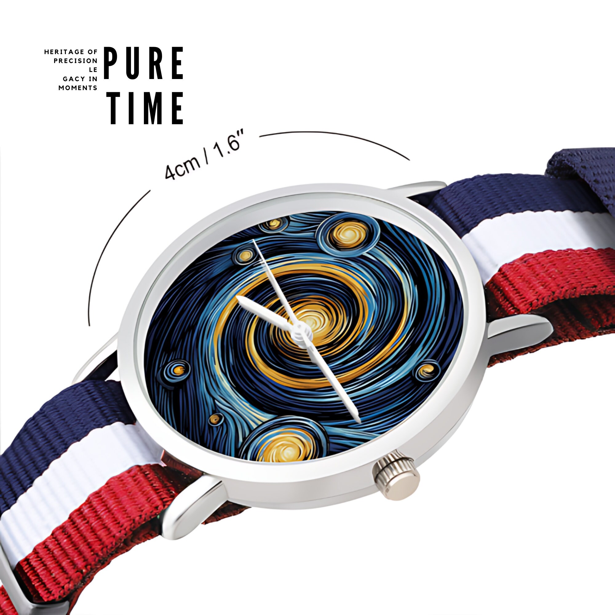 Customizable Starry Night Watch Wear the Universe, Artistic Design ...