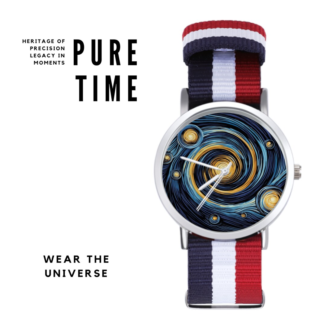 Customizable Starry Night Watch Wear the Universe, Artistic Design ...