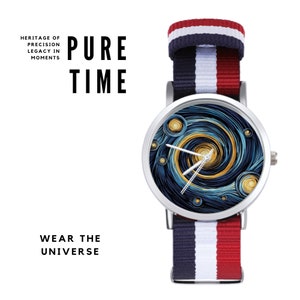 Customizable Starry Night Watch Wear the Universe, Artistic Design ...