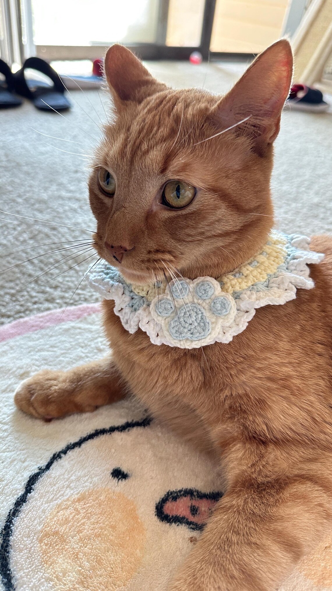 Cat Paw Crochet Collar Pattern, Pet Accessories (english PDF Pattern ...