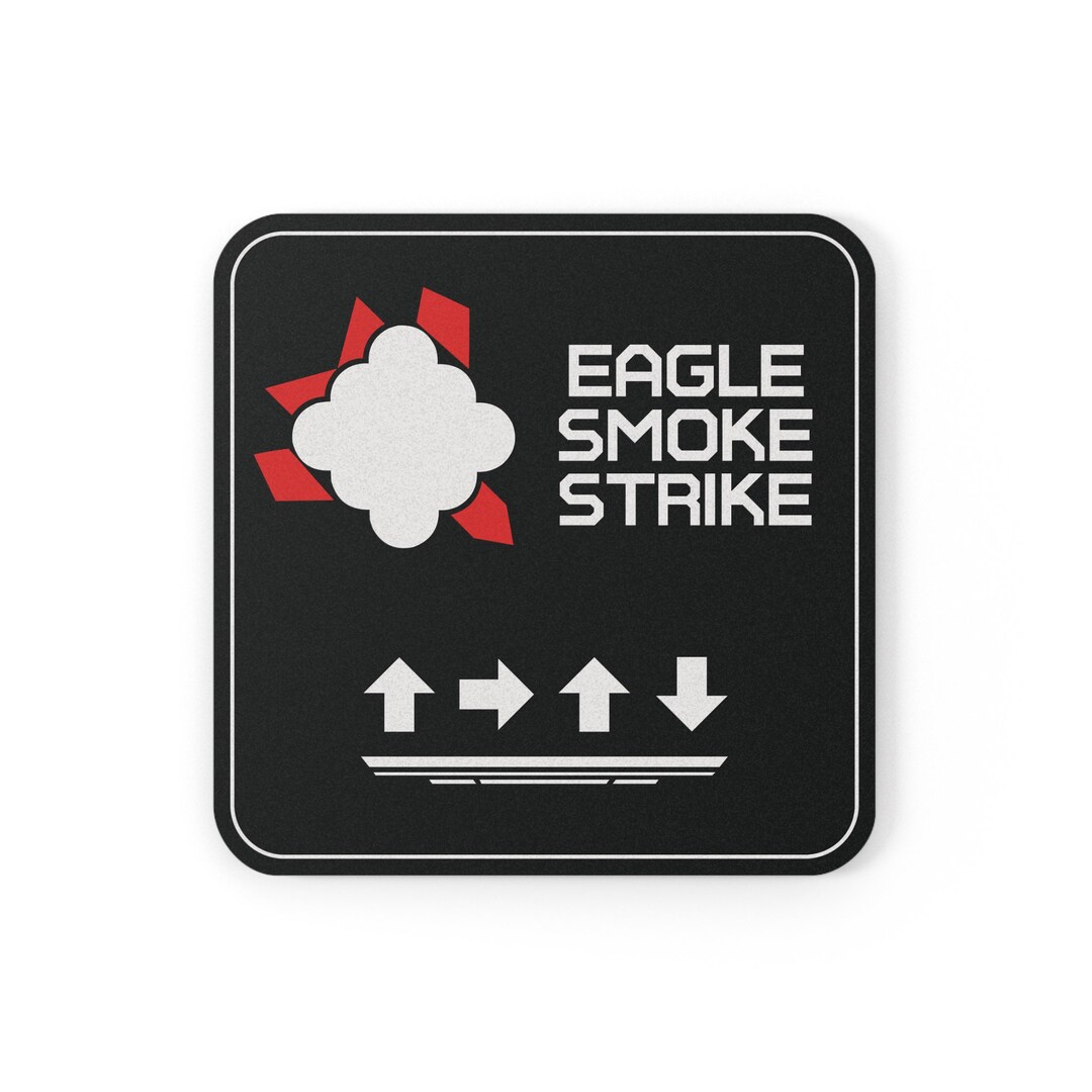 Eagle Smoke Strike Stratagem Coaster Helldivers Cork Backed - Etsy