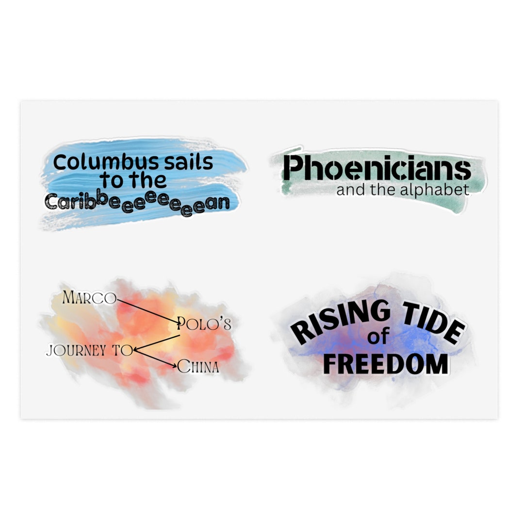 Timeline Sticker Sheet, CC, Classical Conversations, Foundations - Etsy