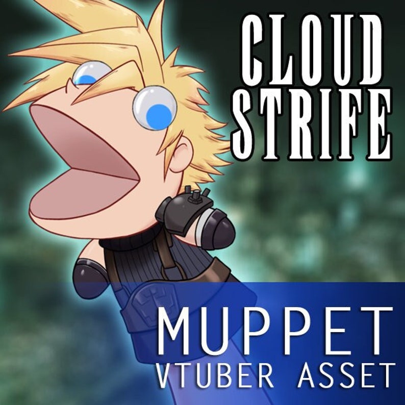 Muppet Cloud Strife - Final Fantasy 7 - Etsy