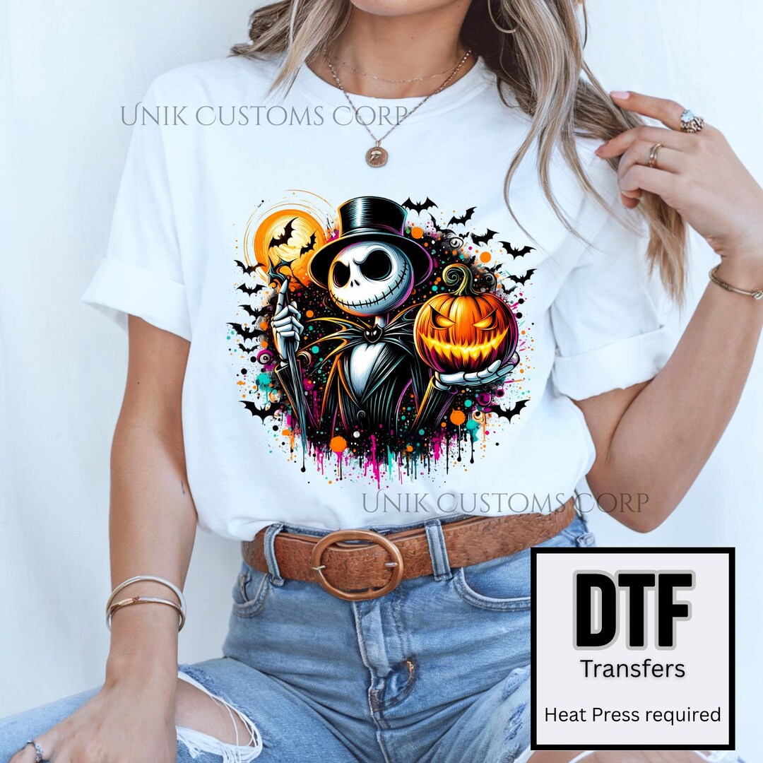 DTF Transfer Jack Skellington - Etsy
