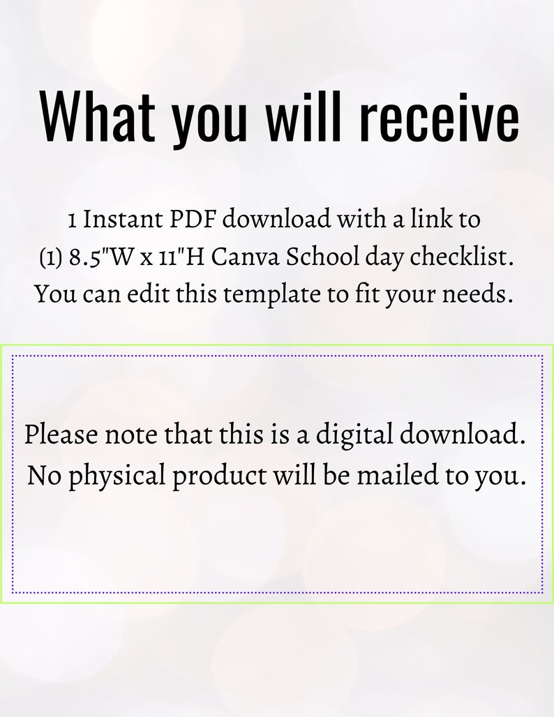 Stay Organized With Our School Day Checklist - Etsy