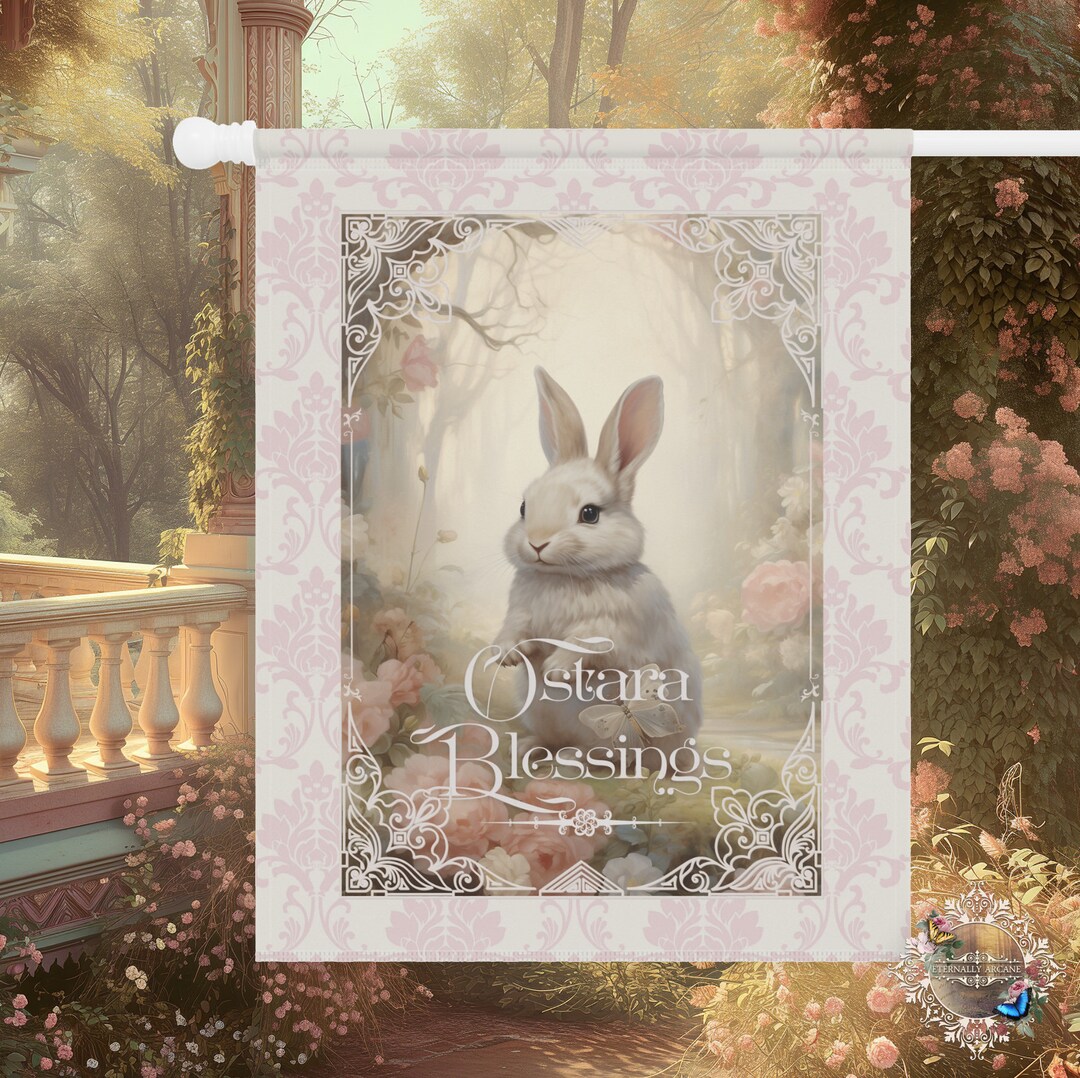 Ostara Blessings Garden & House Witch Decor Banner Witchy Garden Banner ...