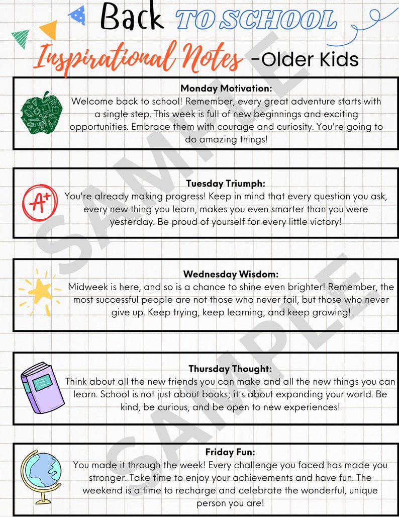 Back to School Printables: Student and Teacher Survival Kit - Etsy