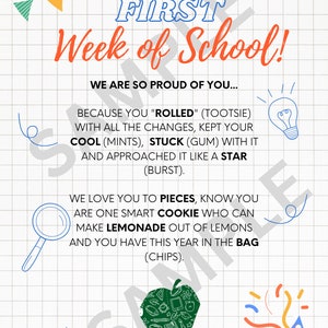 Back to School Printables: Student and Teacher Survival Kit - Etsy