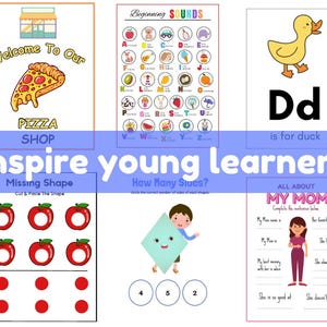 Preschool, Pre-k, Kindergarten Ultimate Learning Bundle, 4000 Printable ...