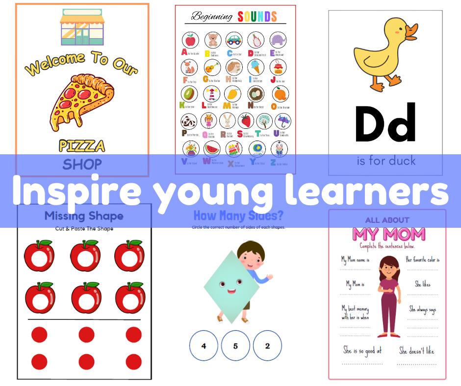 Preschool, Pre-k, Kindergarten Ultimate Learning Bundle, 4000 Printable ...