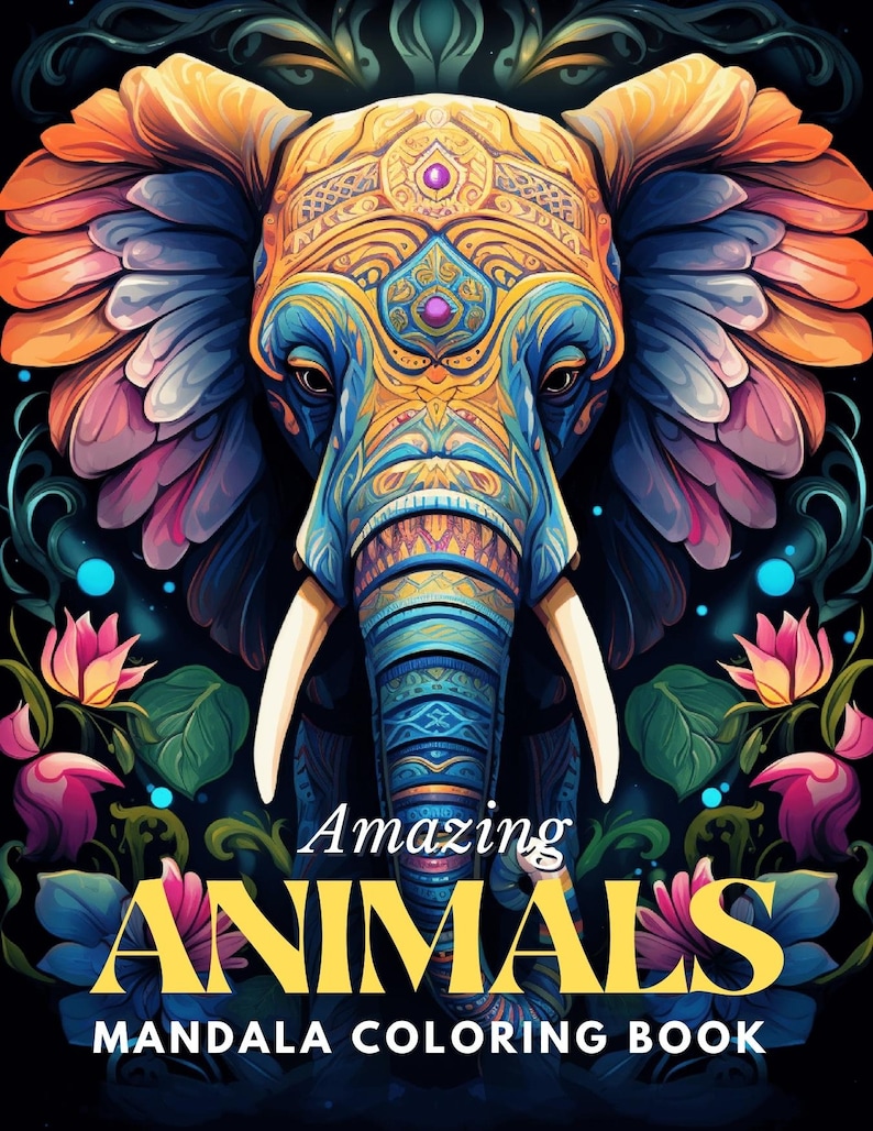 Animal Mandala Coloring Pages, Mandala Printable PDF, Adult Coloring ...