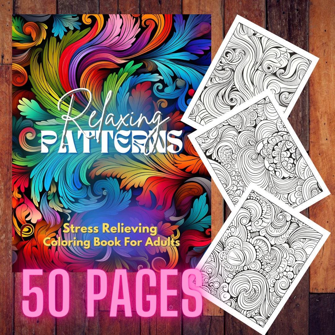 Relaxing Patterns, Stress Relieving Pages, Relaxing Coloring Pages ...