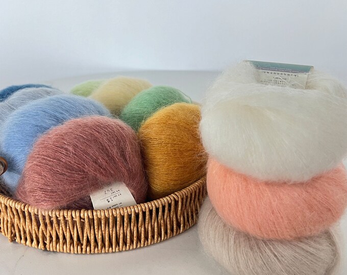 28 Colours Kid Mohair Silk Yarn,lace Yarn,garnstudio Drops Design ...