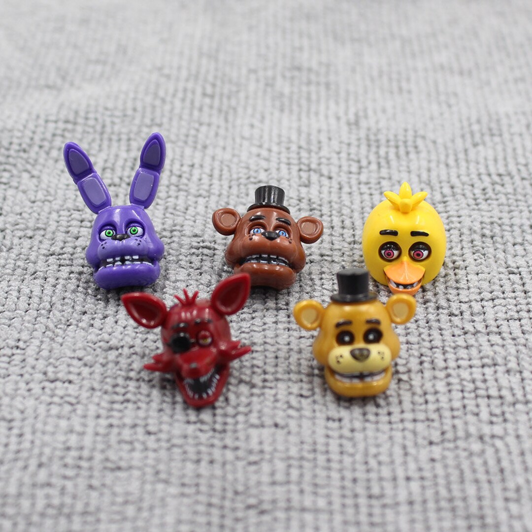 New Creative Custom Figure Heads 5 PCS Set Inspired by Five Nights at ...