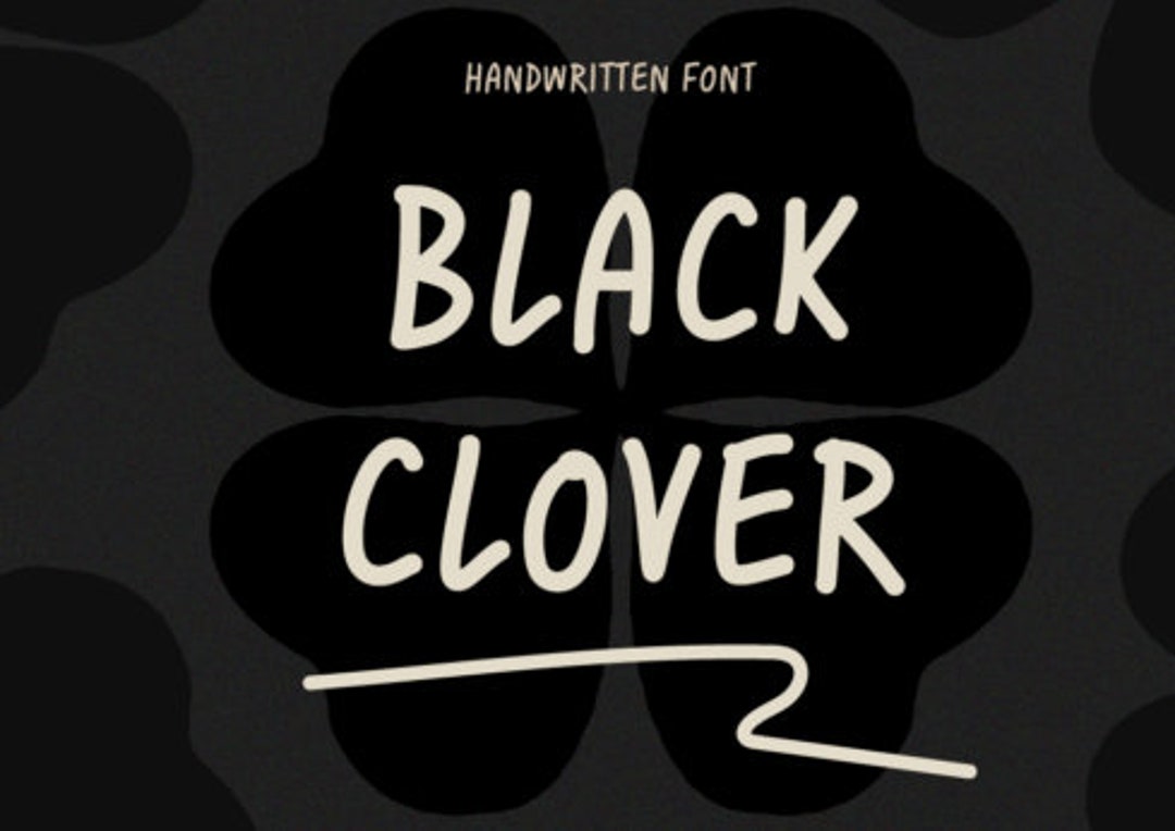 Black Clover Font, Cute Handwritten Fonts, Stylish Font, Cursive Font, Calligraphy Fonts ...