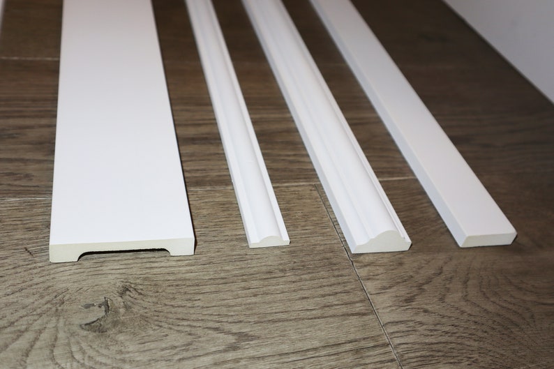 Wall Trim Kit Vertical Lines Accent Wall Pre-primed Wall Paneling ...