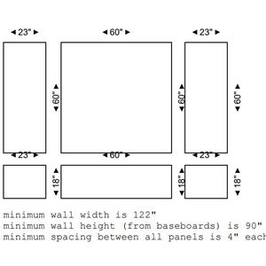 Wall Molding Kit Wall Trim Accent Wall Paneling Modern Decor Wall ...