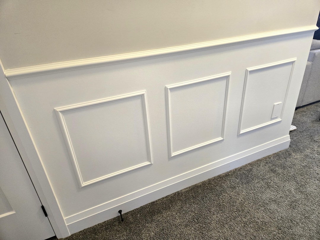 Wall Molding Kit Half Wall - Accent Wall- Hallway Wall- Dining Room ...