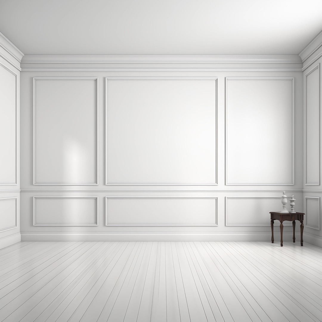 Polyurethane Wall Paneling Kit – Paintable Accent Wall Trim, 6 Panels ...