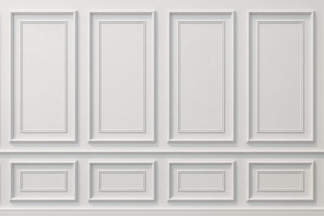 Pre-primed Polyurethane Wall Paneling Kit - 6 Double Panels - Etsy