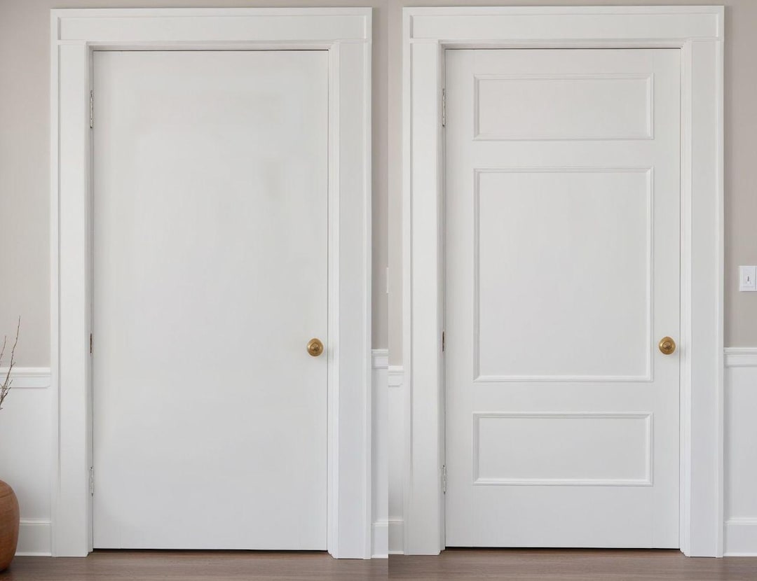 Pre-cut Door Trim Kit – Flat Door DIY Molding Set - Etsy