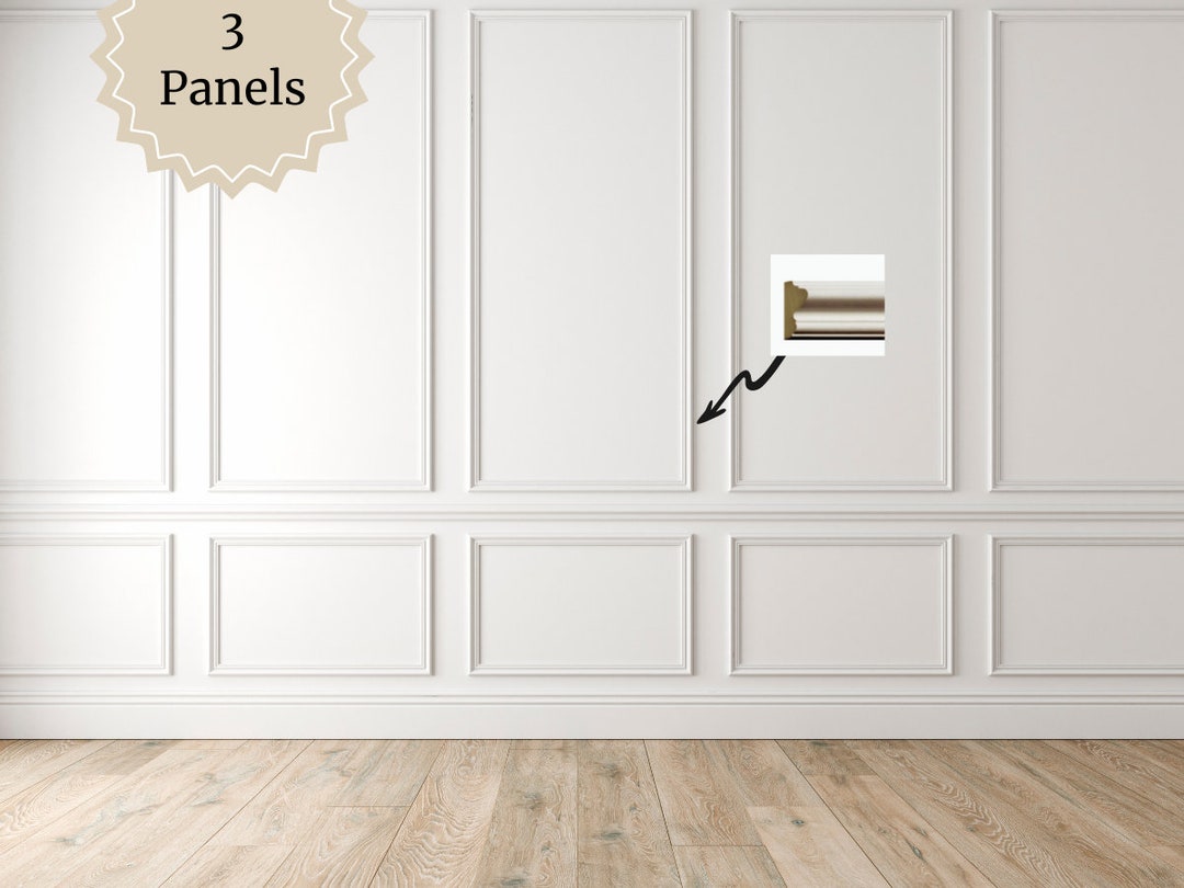 Wall Paneling Kit Pre-cut Wall Trim Accent Wall Minimalist Decor ...