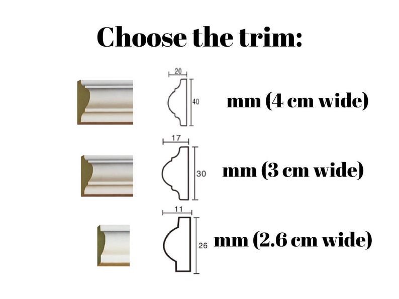 Pre-primed Wall Trim Kit - Double Frame Accent Wall Paneling - Etsy