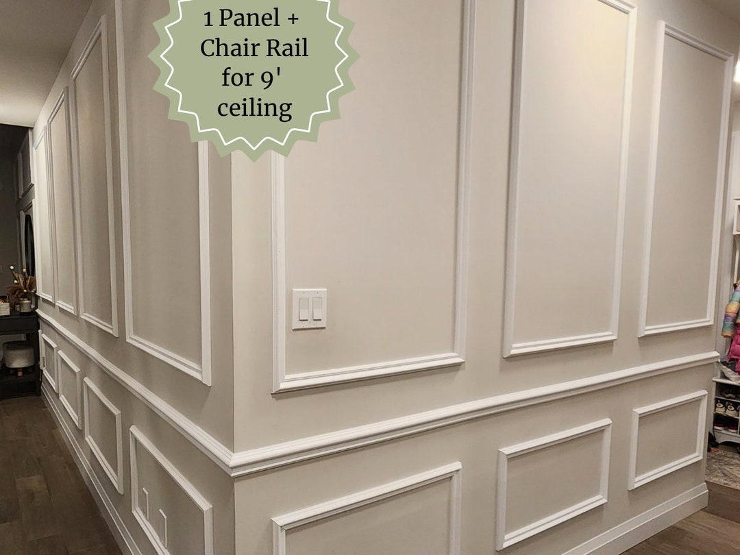 Wall Molding Kit- Wall Trim Accent Wall- Wainscoting- Box Paneling ...