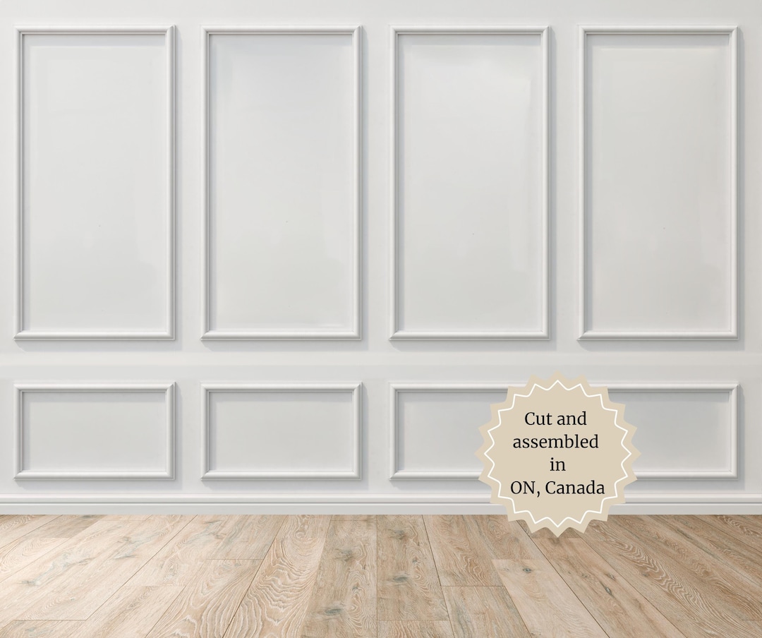 Wall Paneling Kit- Pre-cut Wall Trim- Accent Wall Minimalist Decor ...