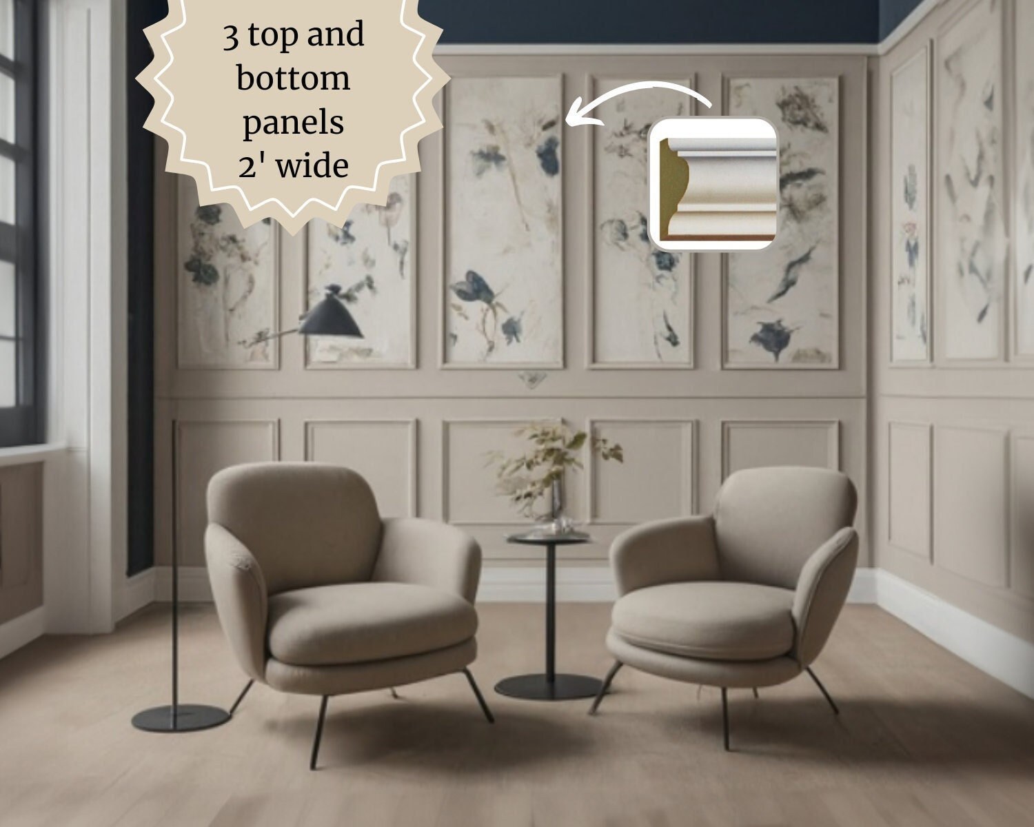 Wall Moulding Kit Wall Trim Accent Wall Paneling Modern Decor Wall ...