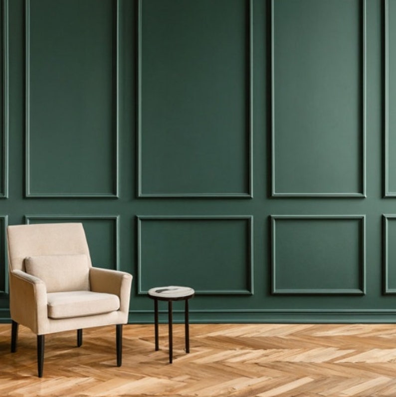 Pre-cut Polyurethane Wall Paneling Kit – DIY Wainscoting, 6 Panels - Etsy