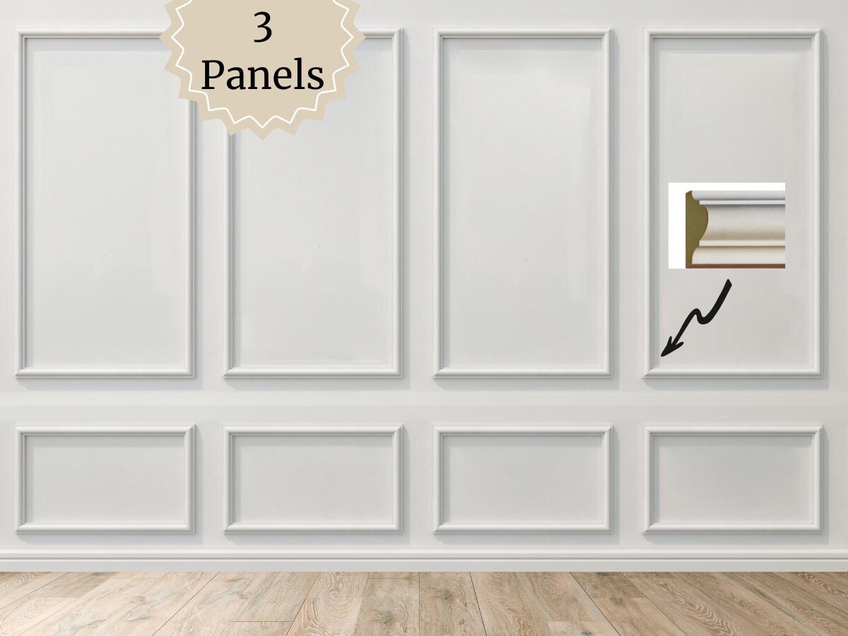 Wall Paneling Kit Pre-cut Wall Trim Accent Wall Minimalist Decor ...