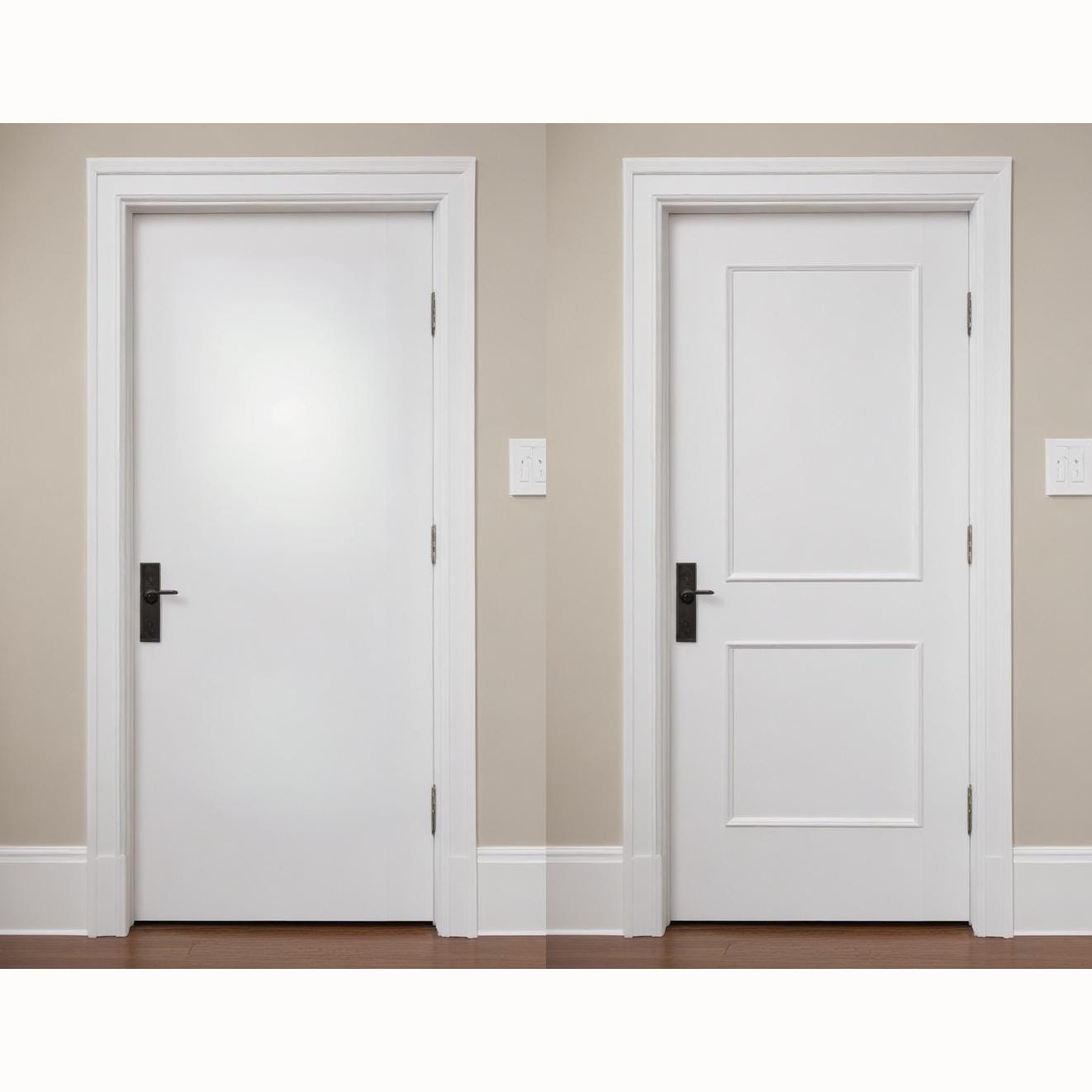 Pre-cut Door Trim Kit – Flat Panel Polyurethane Door Decor - Etsy
