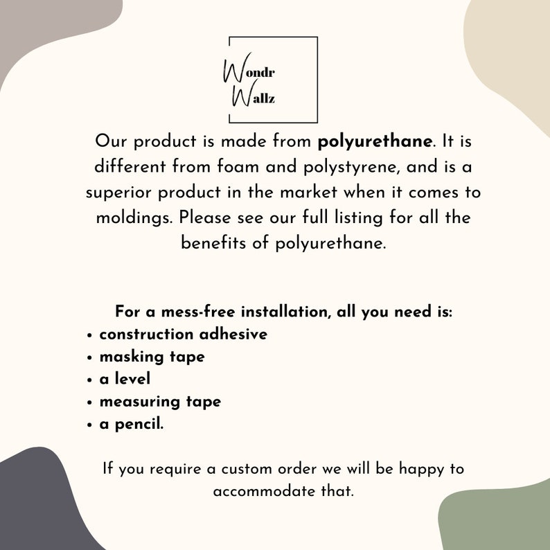 Wall Paneling Kit Pre-cut Wall Trim Accent Wall Minimalist Decor ...