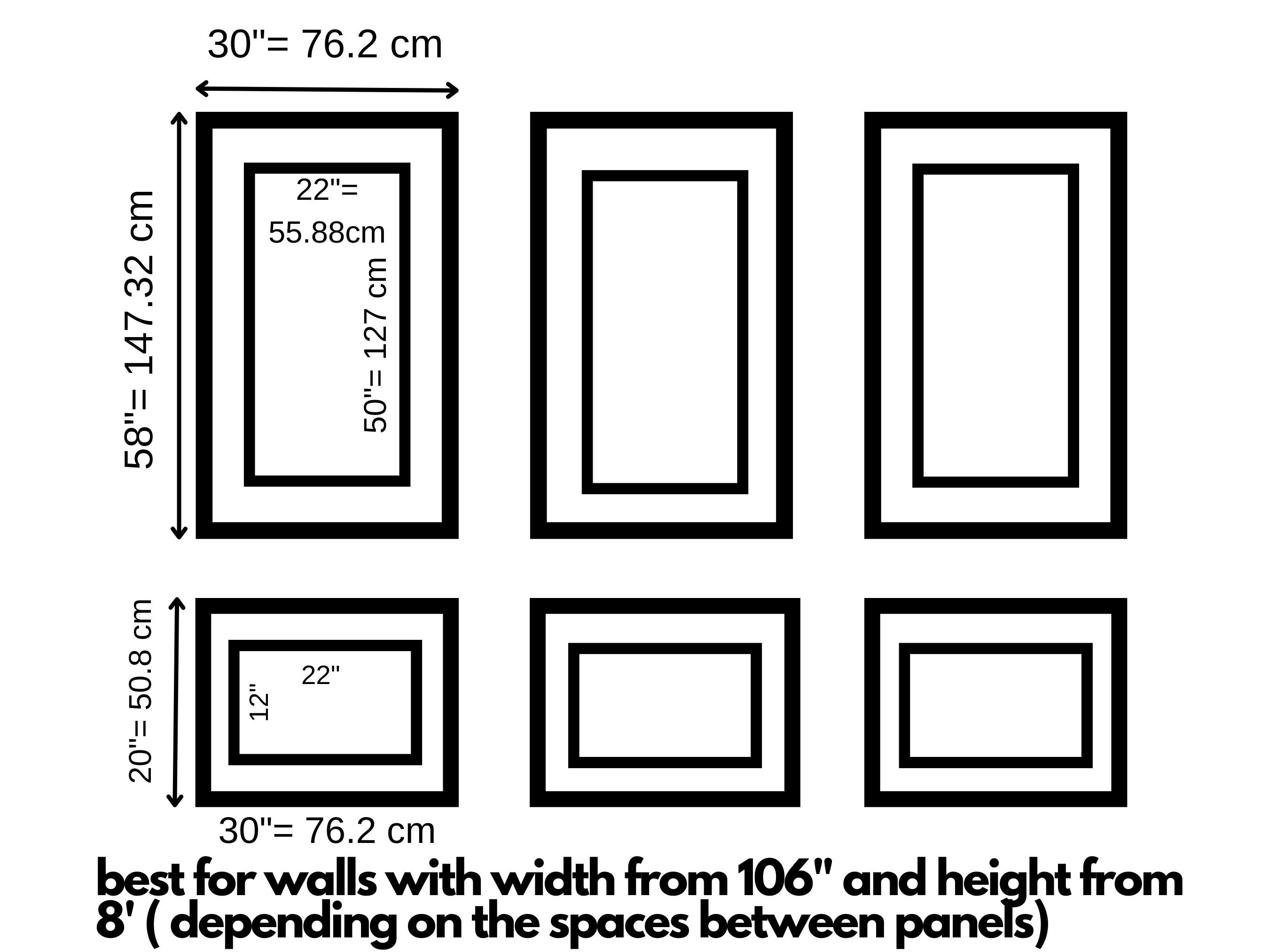 Wall Molding Kit- Wall Trim- Accent Wall Paneling- Modern Wall Decor ...