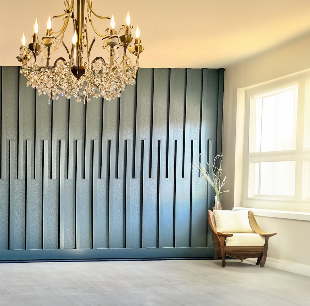 Wall Trim Kit, Vertical Lines Accent Wall, Pre-primed Wall Paneling ...