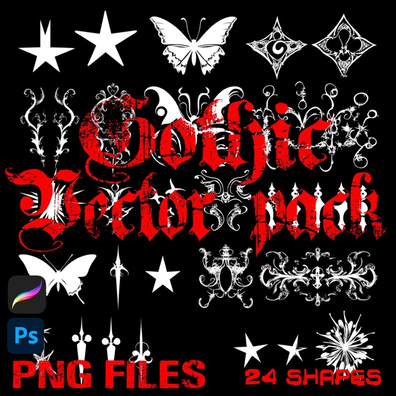 Gothic Vector Shapes - Etsy