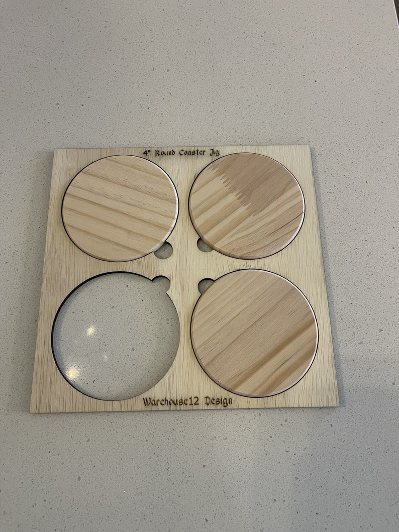 4" Coaster Jig Digital File - Etsy