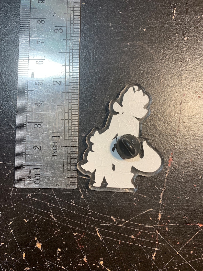 Chujin (the Jin) and Kanako Ketsukane Undertale Yellow Acrylic Pin - Etsy