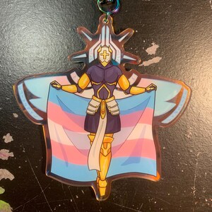 Gabriel Ultrakill Trans Pride Acryllic Keychain - Etsy