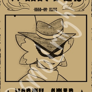 Starlo North Star Undertale Yellow Wanted Poster (4x6 In) - Etsy