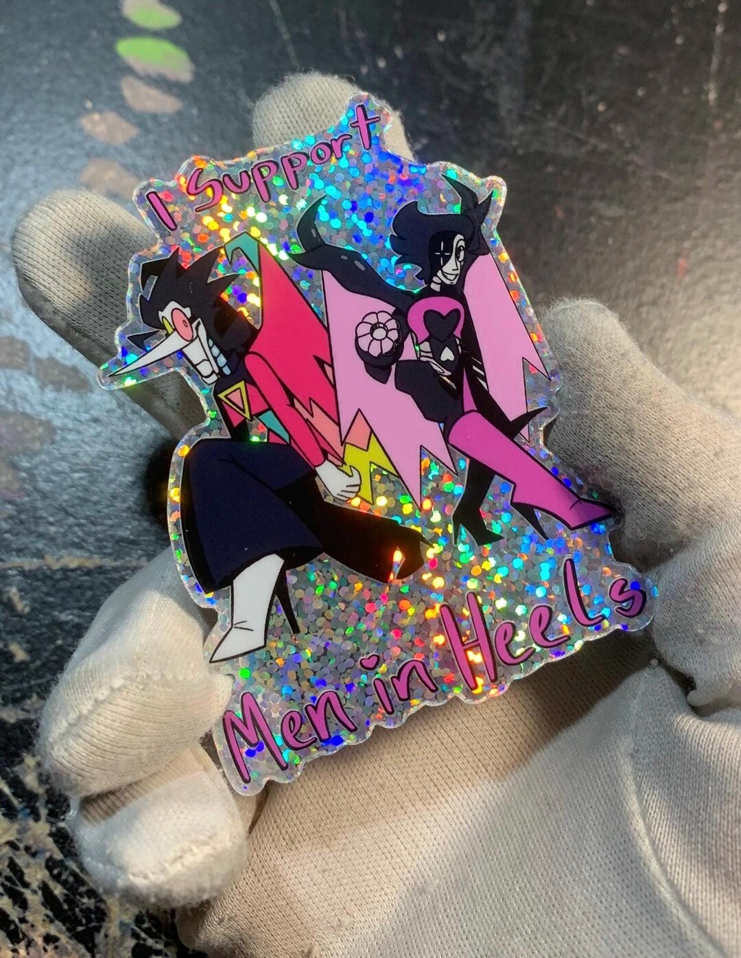 Men in Heels Spamton Neo and Mettaton 3x2.3in Sticker - Etsy