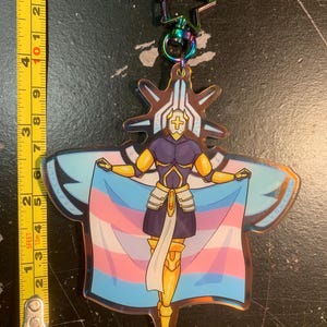 Gabriel Ultrakill Trans Pride Acryllic Keychain - Etsy
