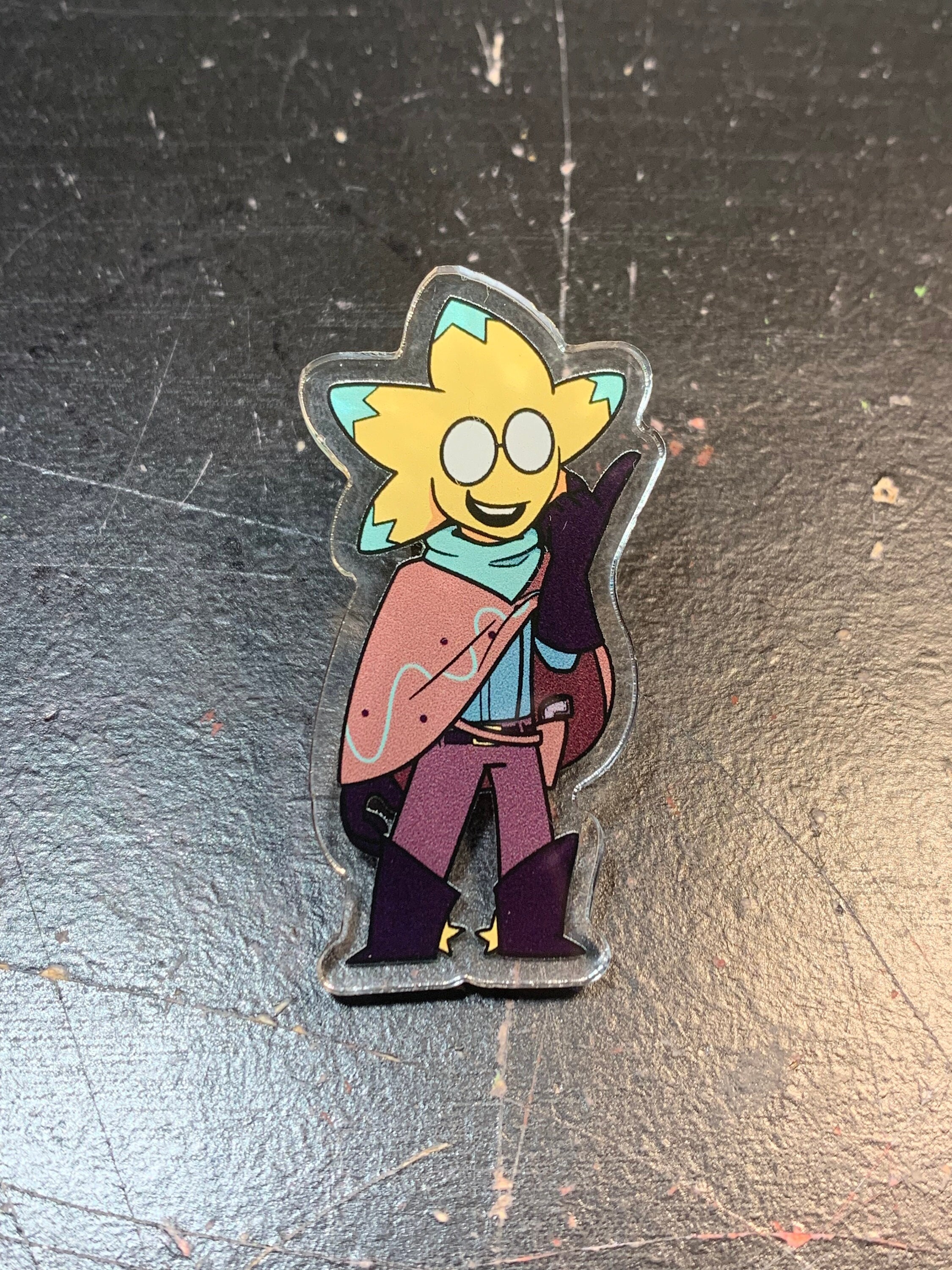 Starlo North Star Undertale Yellow Acrylic Pin - Etsy