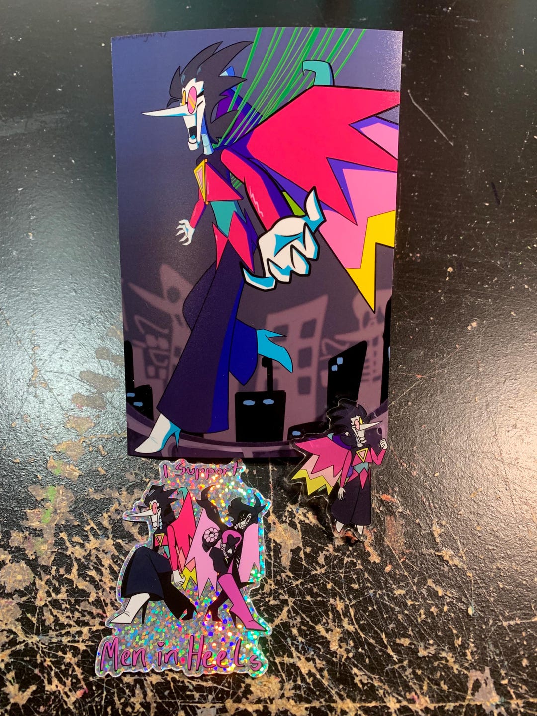 Spamton Neo Deltarune Bundle (print, Pin, Sticker) - Etsy