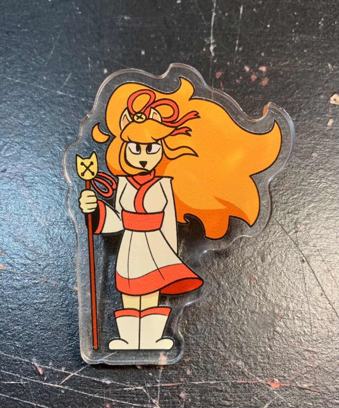 Ceroba Ketsukane Undertale Yellow Acrylic Pin - Etsy