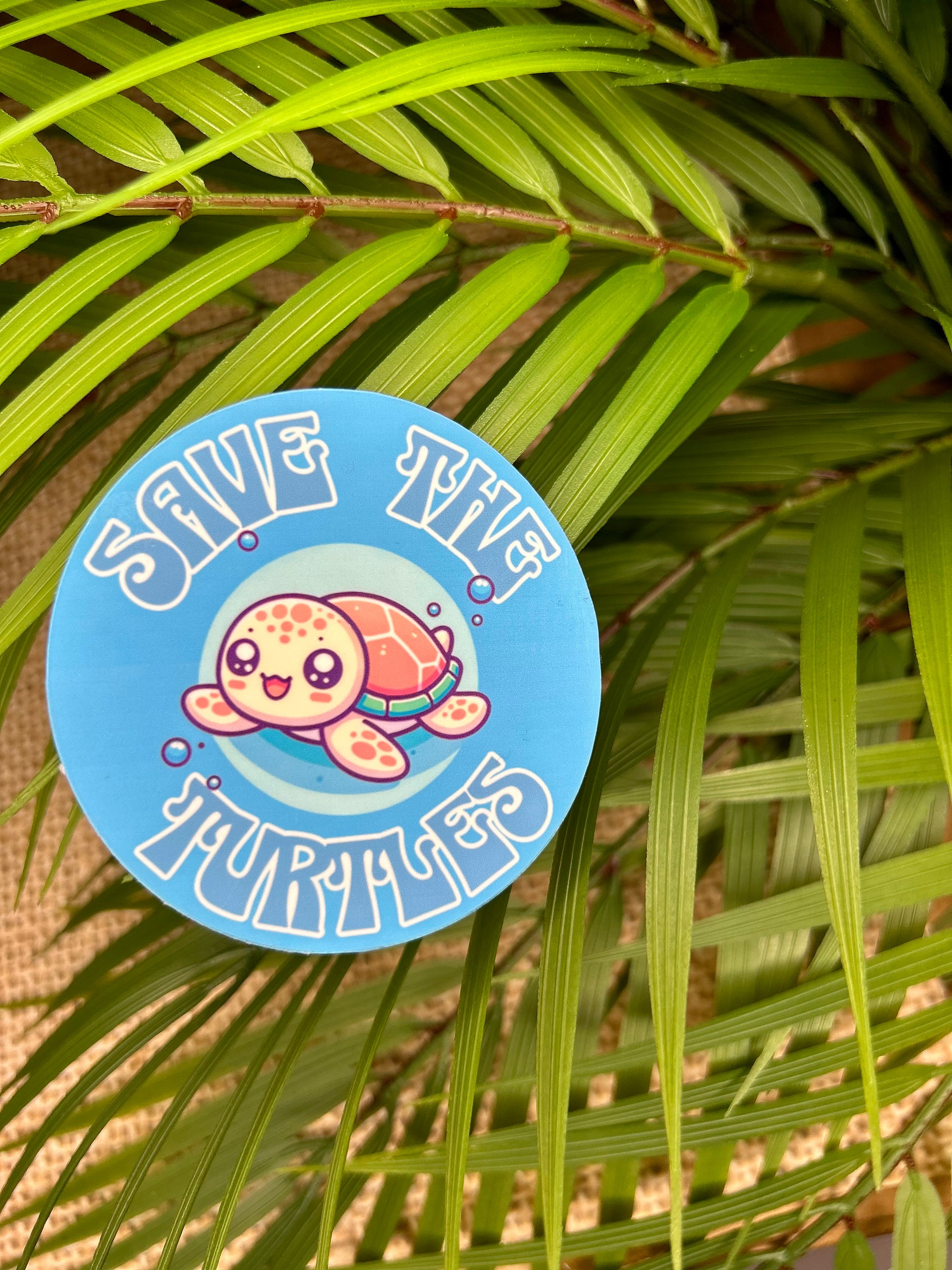 Save the Turtles Sticker, Turtle Sticker, Cute Sticker, Kawaii Sticker ...